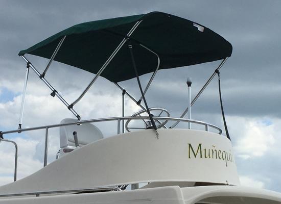 Bimini Top Rear Support Poles | National Bimini Tops