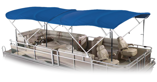 Pontoon Bimini Tops 96" LONG, 54" HIGH, FITS 97"- 103" WIDE | Summerset ...