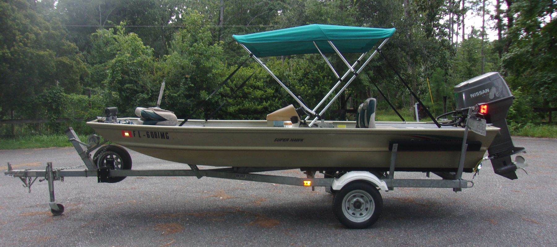 Boat Biminis 72" LONG, 54" HIGH, FITS 85"- 90" WIDE | National Bimini Tops