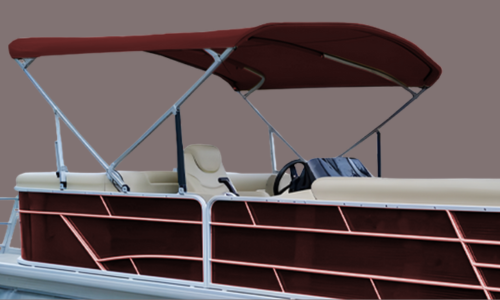 Boat Biminis 72" LONG, 54" HIGH, FITS 85"- 90" WIDE | National Bimini Tops